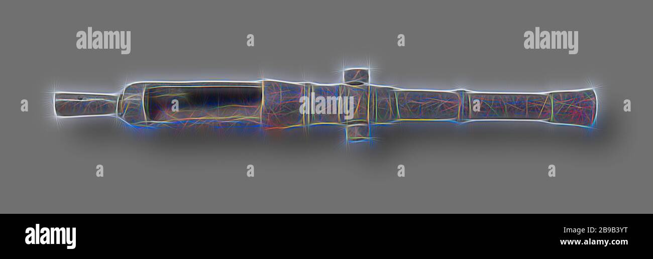 Swivel Gun, Wrought iron rear loader aimed, incomplete. The barrel has ...