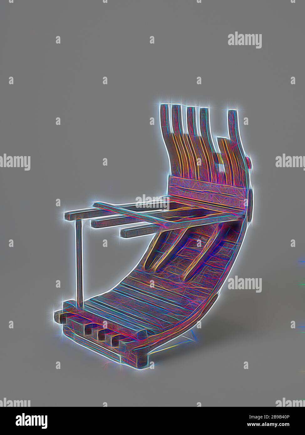 Hull Construction Model, Longitudinal section of the center section of ...
