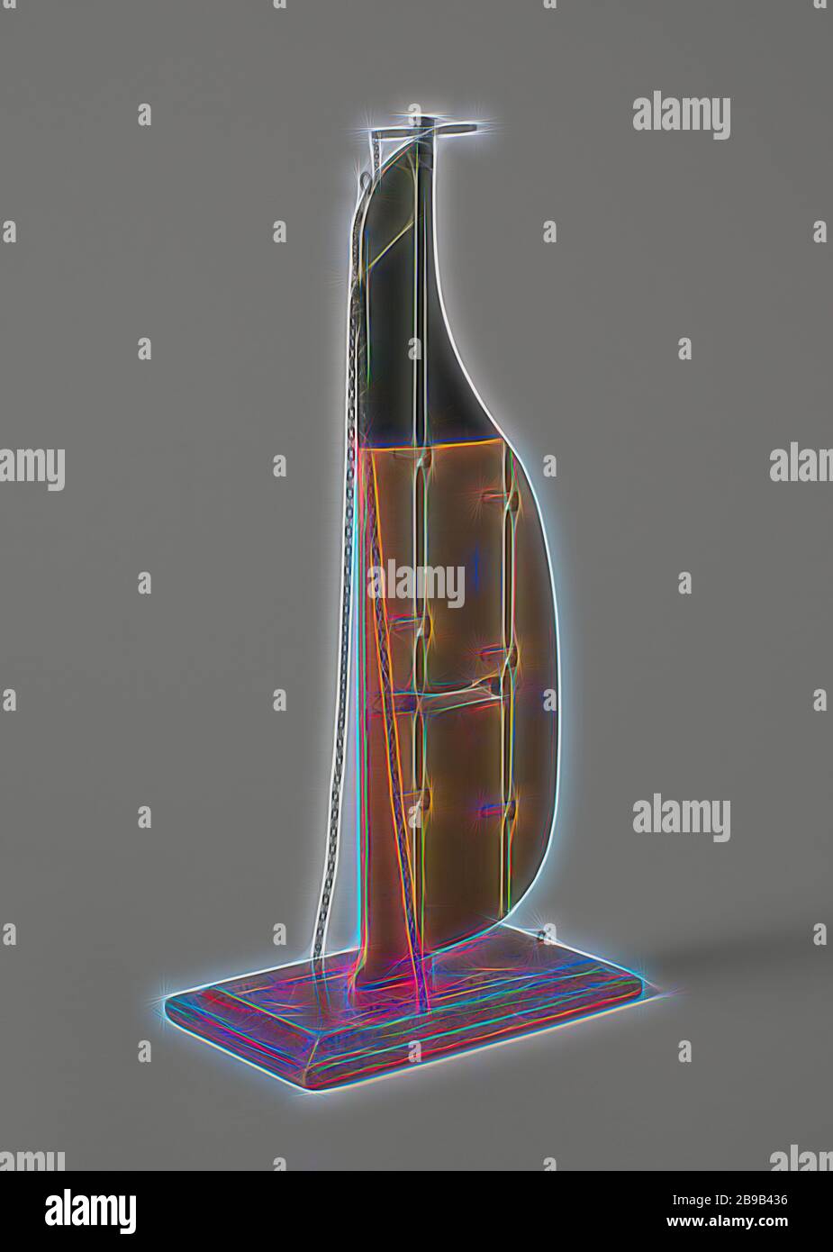 Model of Lumley's Patent Rudder, Black and Pink model of a rudder and ...