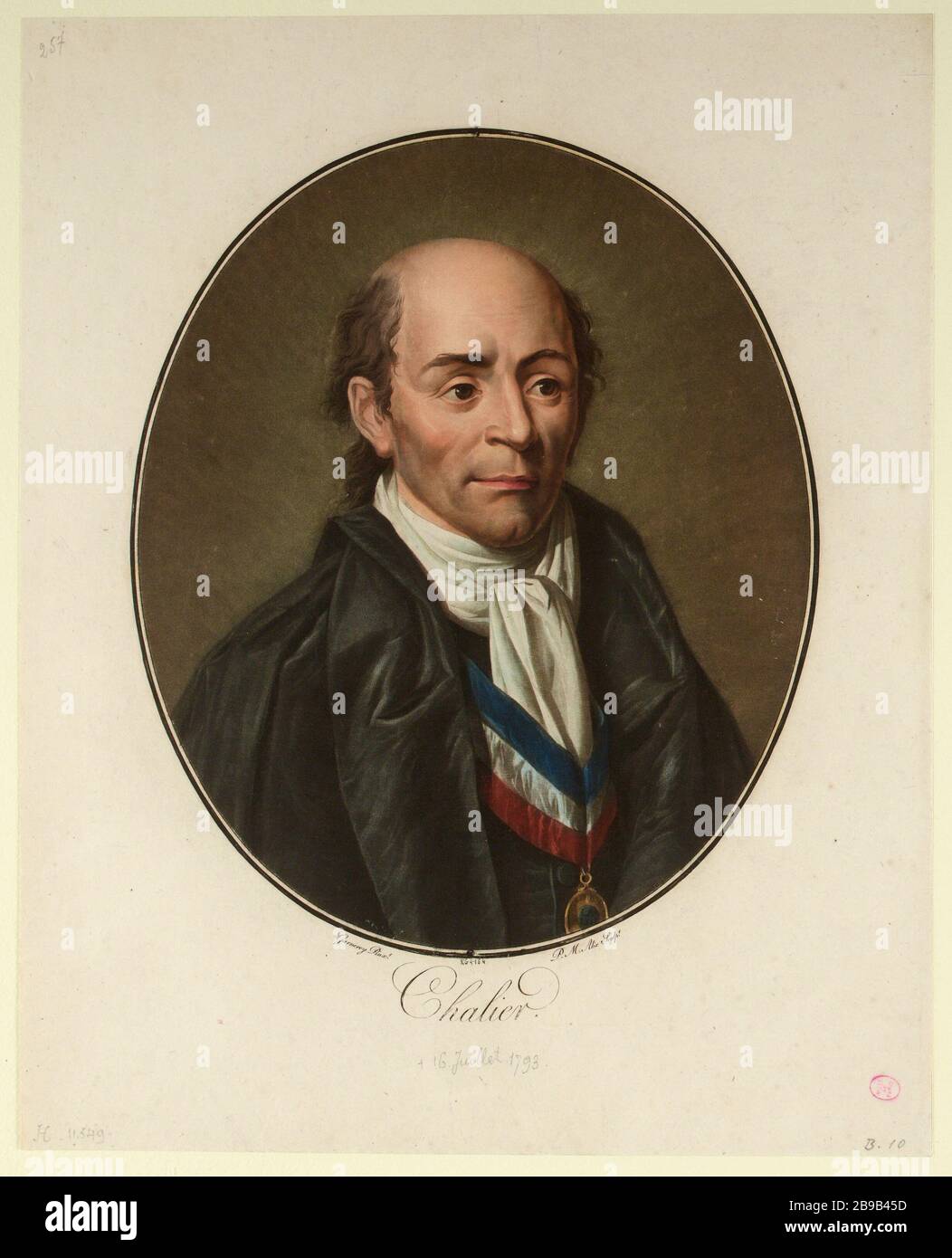 Portrait of Joseph Chalier Collection of Great Men (1747-1793 ...