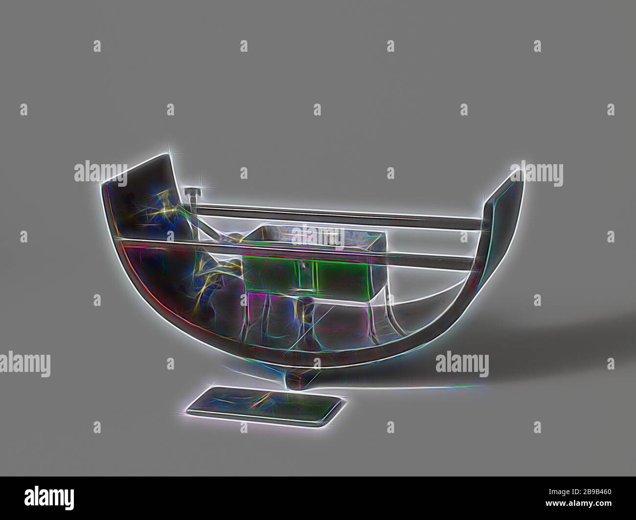 Model of a Powder Magazine, Model of the cross-section of a ship with ...