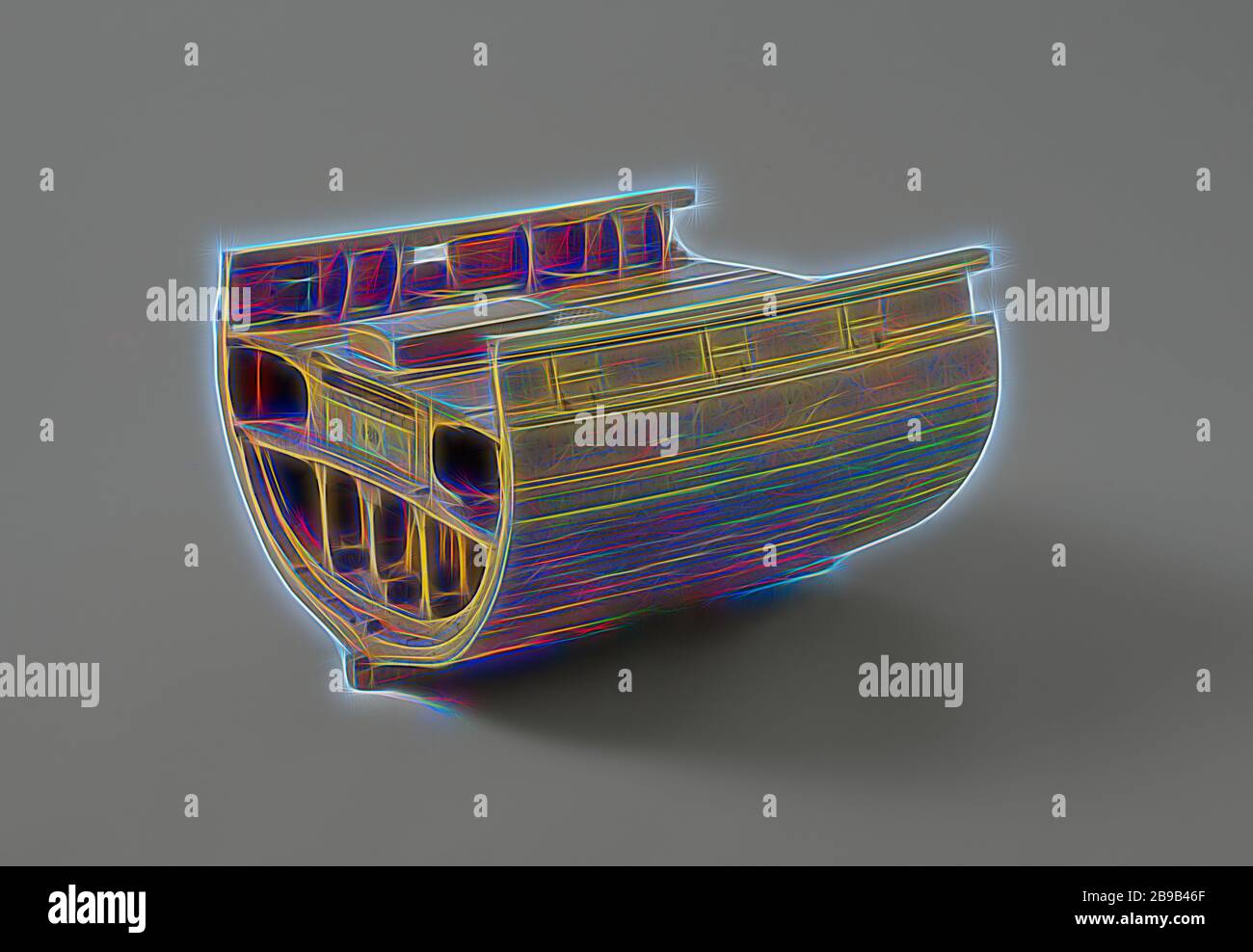 Model of the Mortar Bed of a Bomb Demolition, Model of the cross ...