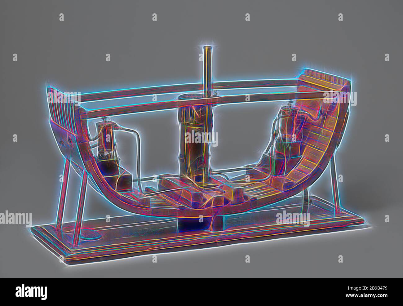 Model of a Salt-Water Distiller, Model of a distillation apparatus for ...
