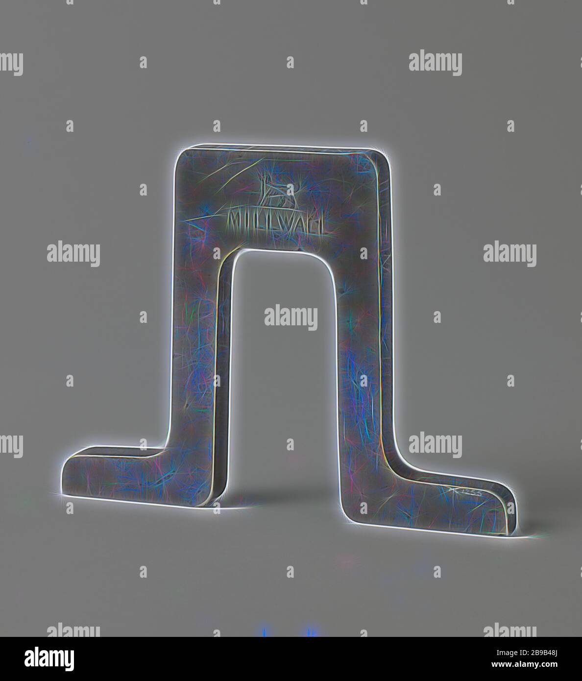 Section of a Hollow Stringer, Cross-section of a hollow iron ...