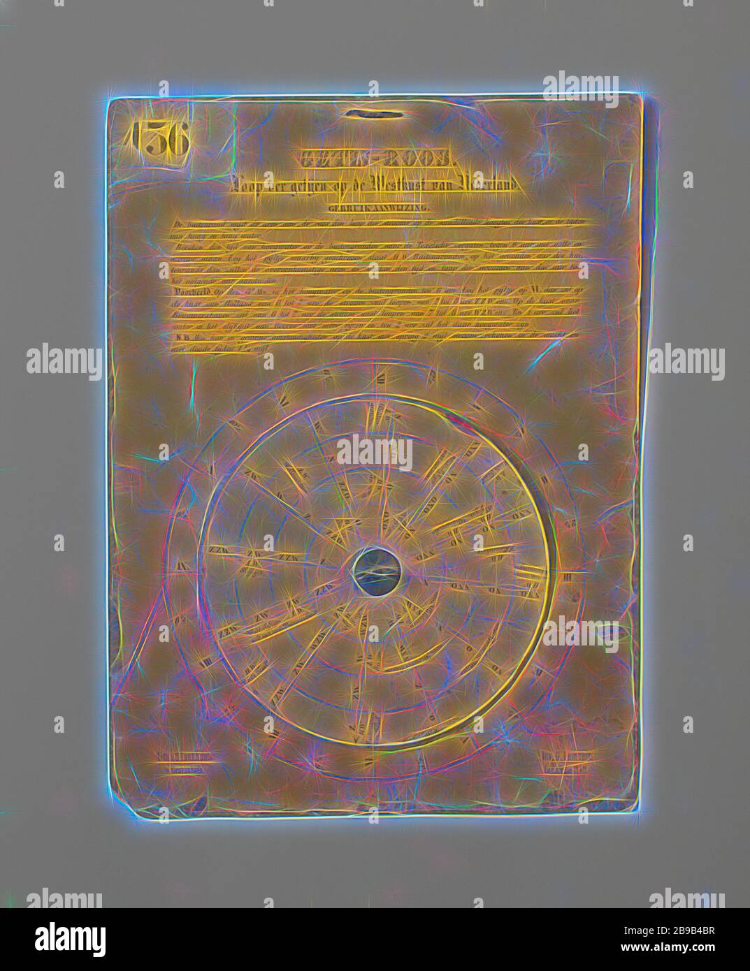 Tide Table for the Dutch West Coast, Tidal Rose, indicating the ...