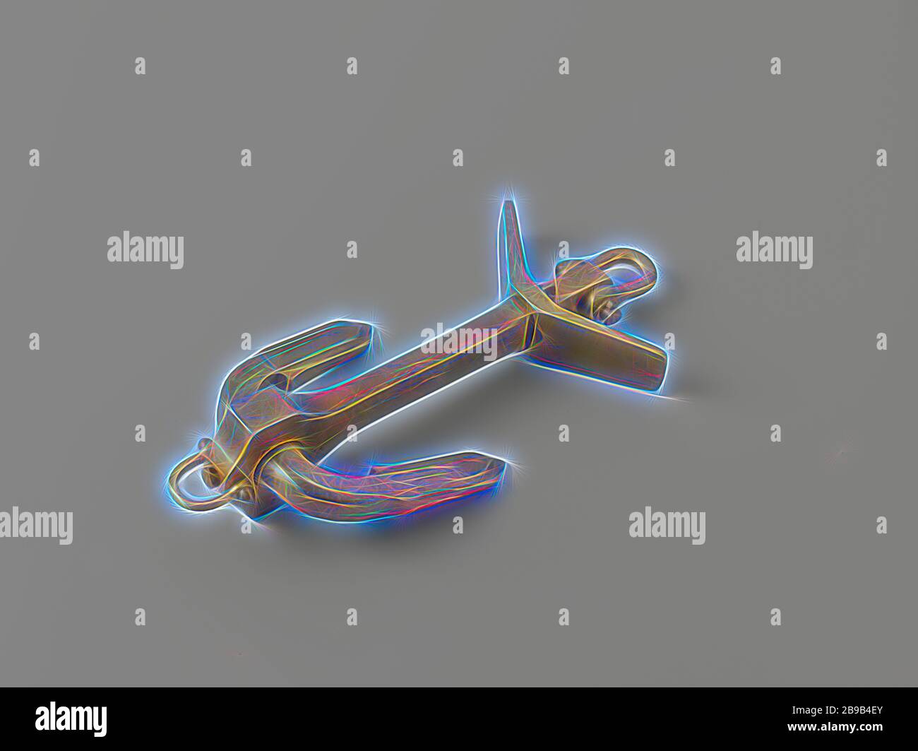 Model of an Anchor, Model of a 'flat-hand' anchor. The arms and hands ...