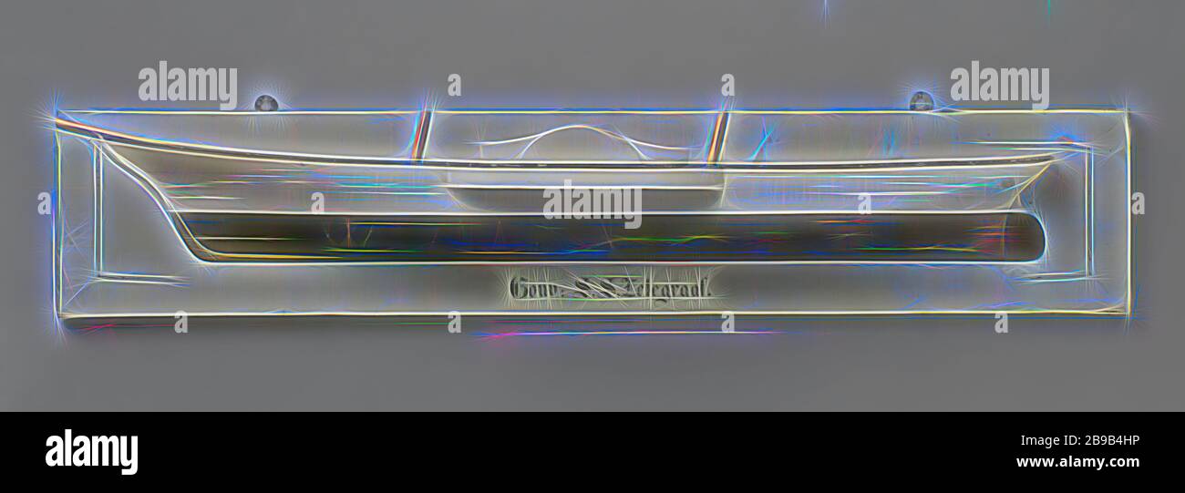 Half Model of a Paddle Steamer, Polychrome stacked model (port) of a ...