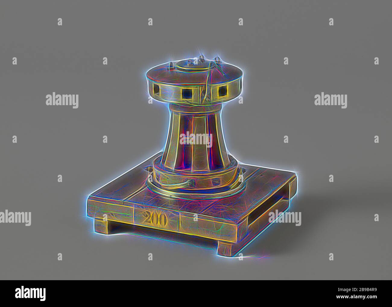 Model of a Capstan with a Winch, Model of a winch spindle. Model of a ...
