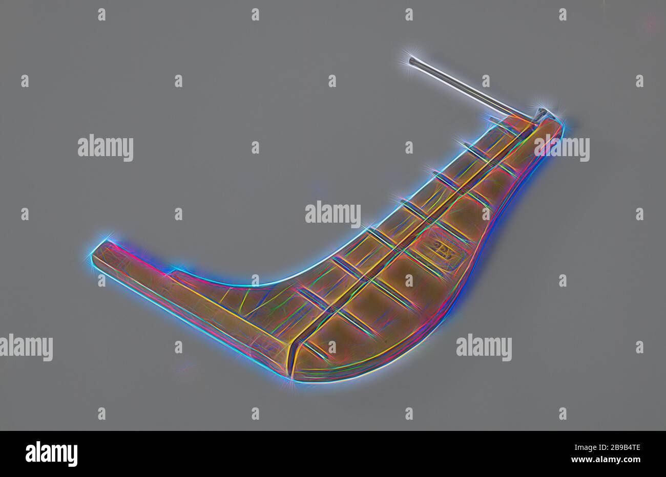 Model of a Rudder, Model of a rudder with stern and piece of the keel ...