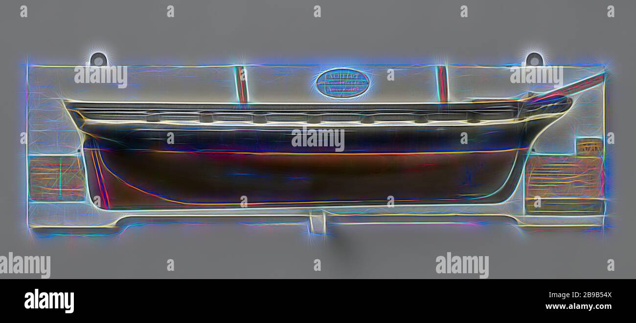 Half Model or a 12-Gun Brig, Polychromed Planked Mold Model (Starboard ...