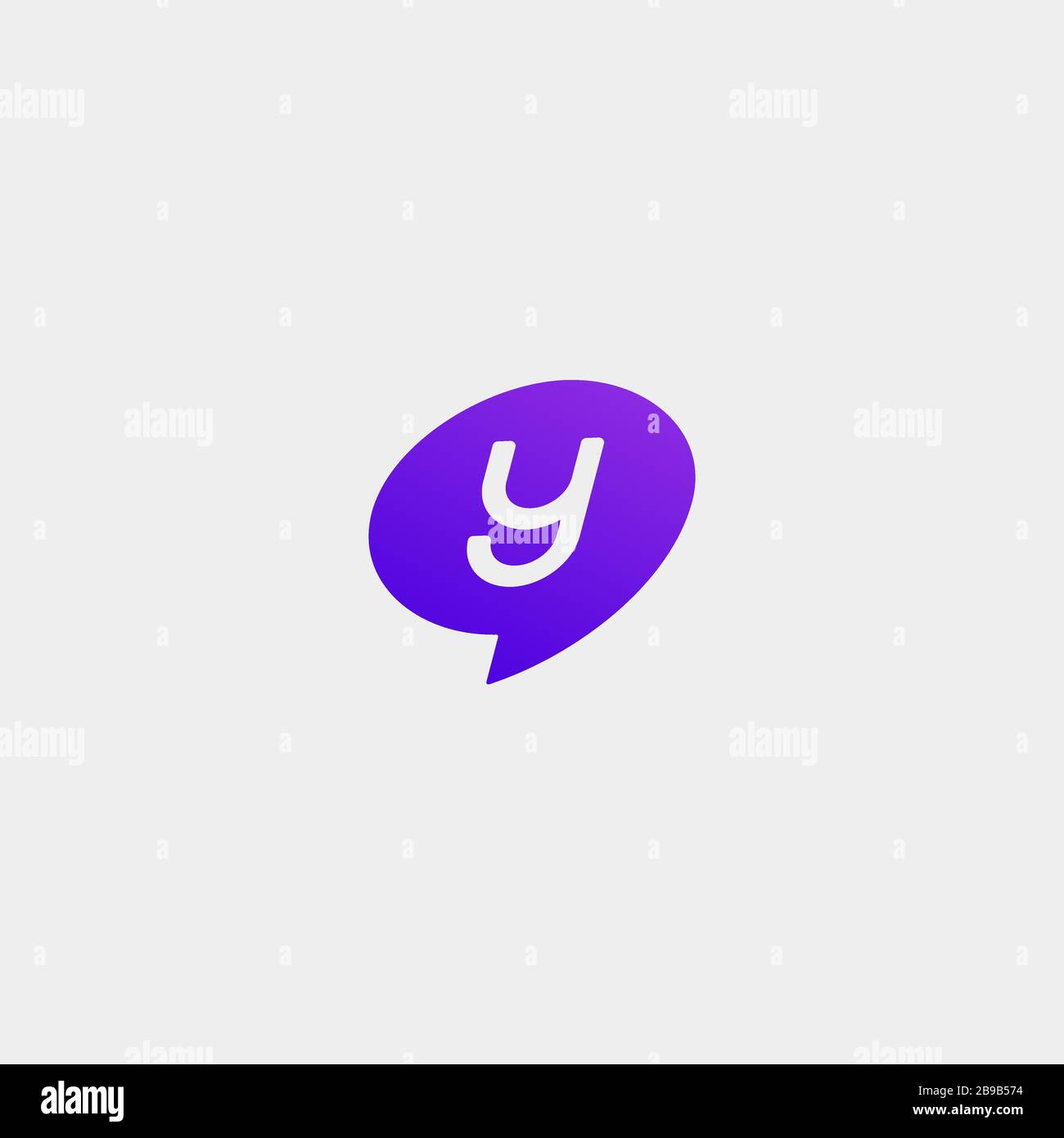 Letter Y Chat Logo Design Template Vector Stock Vector Image & Art - Alamy
