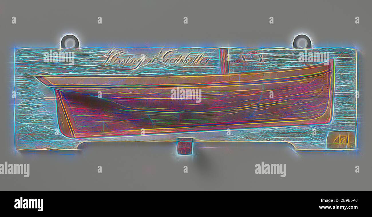 Half Model of a Pilot Cutter, Fully planked block model (starboard) of ...