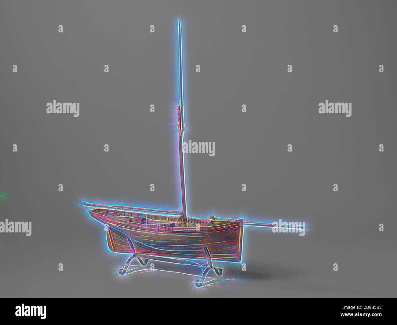 Model of a Pilot Cutter, Very detailed block model with round wood from ...