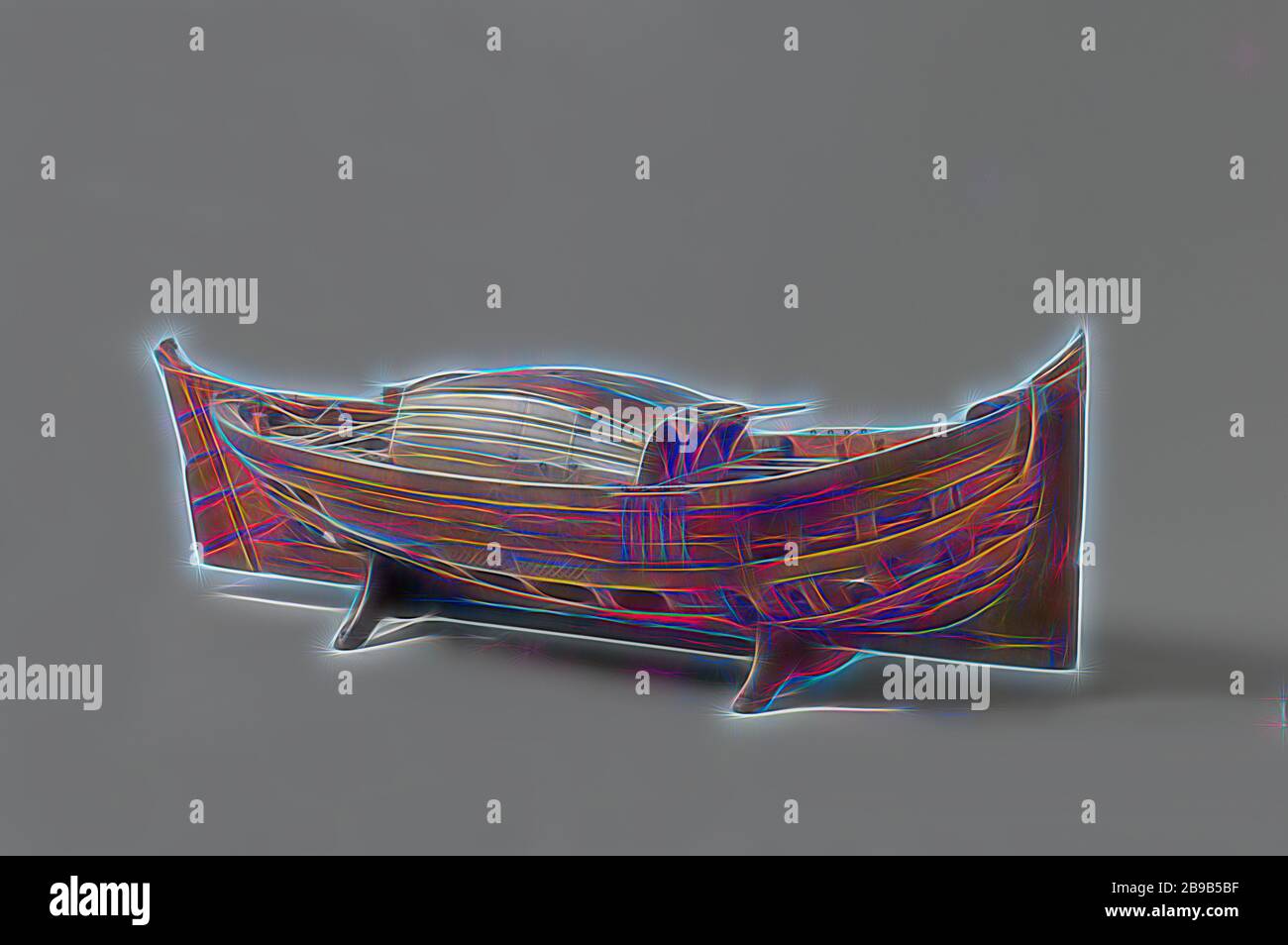 Model of a Marker Water ship, Construction model of the hull of a ...