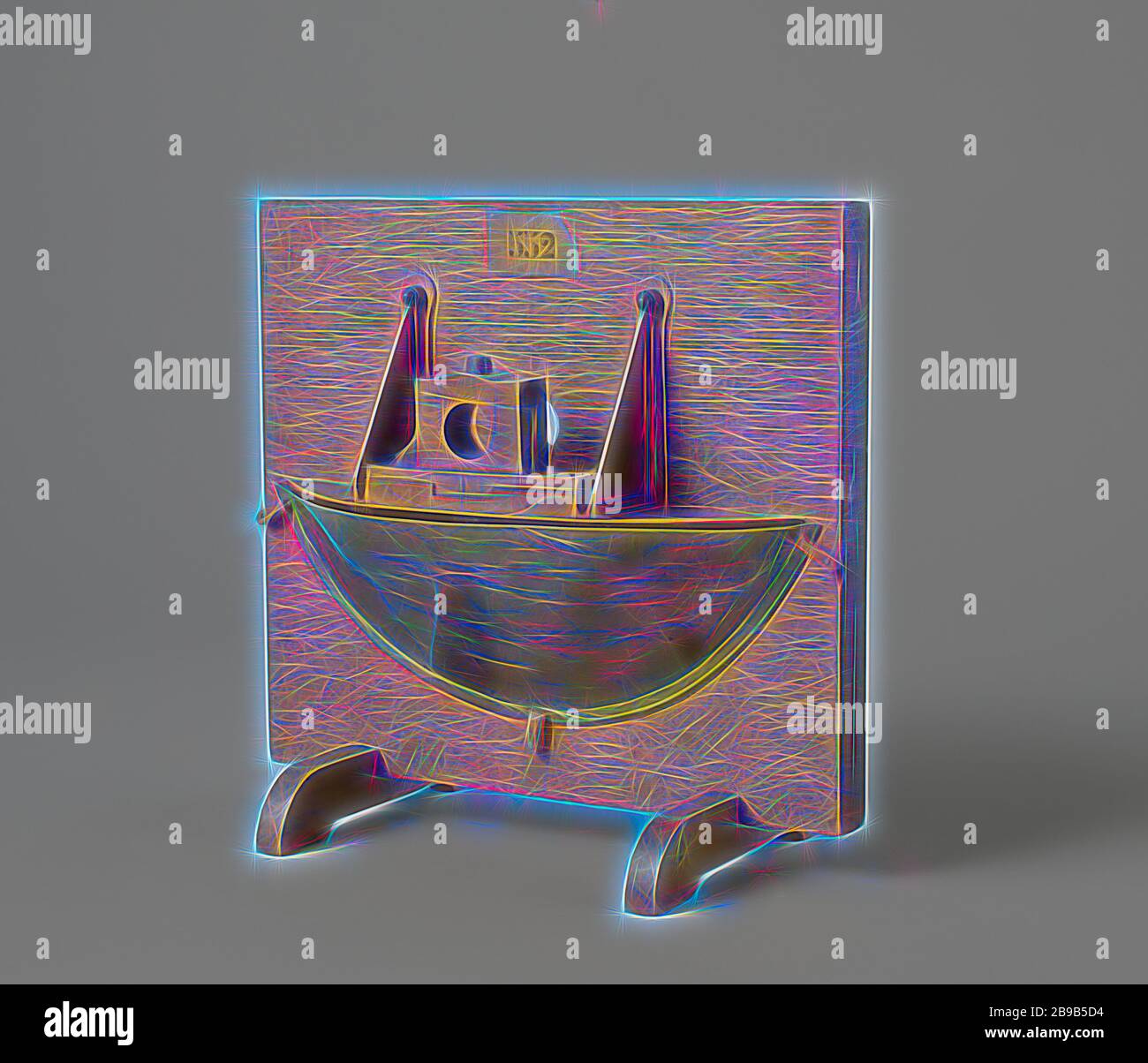 Model of a Paddle Shaft Support, Model of a part of the ship's skin ...