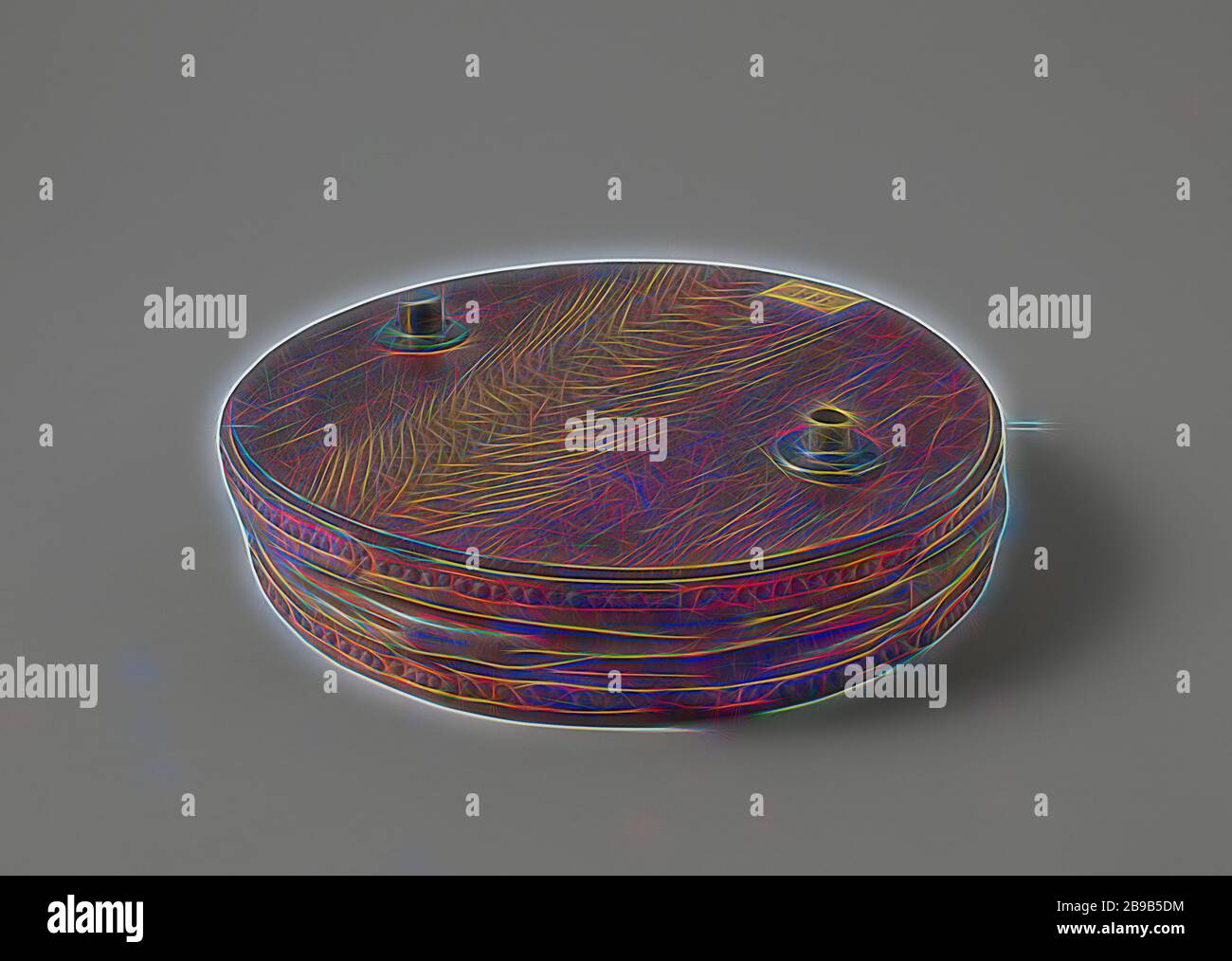 Pair of Bellows, Simple bellows consisting of round wooden top and ...