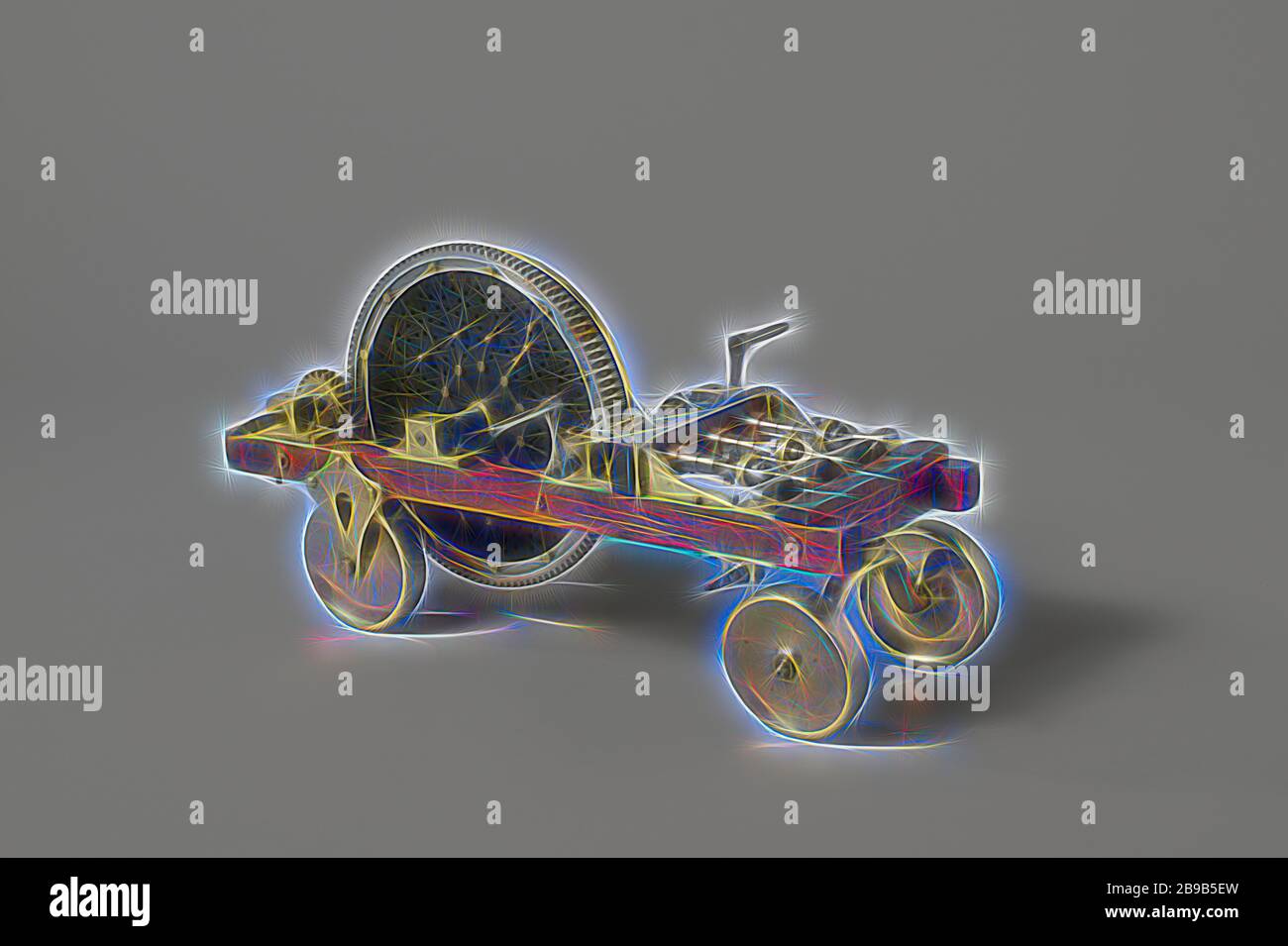 Model of a Cart for Rope Making, Model of a cart for the rope-making ...