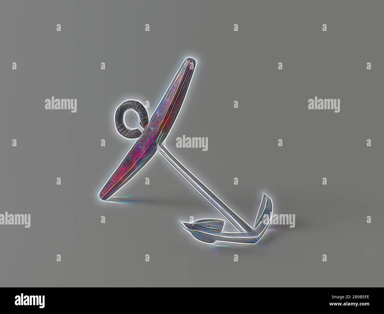 Model of an Anchor, Model of an ordinary anchor, consisting of a shaft ...