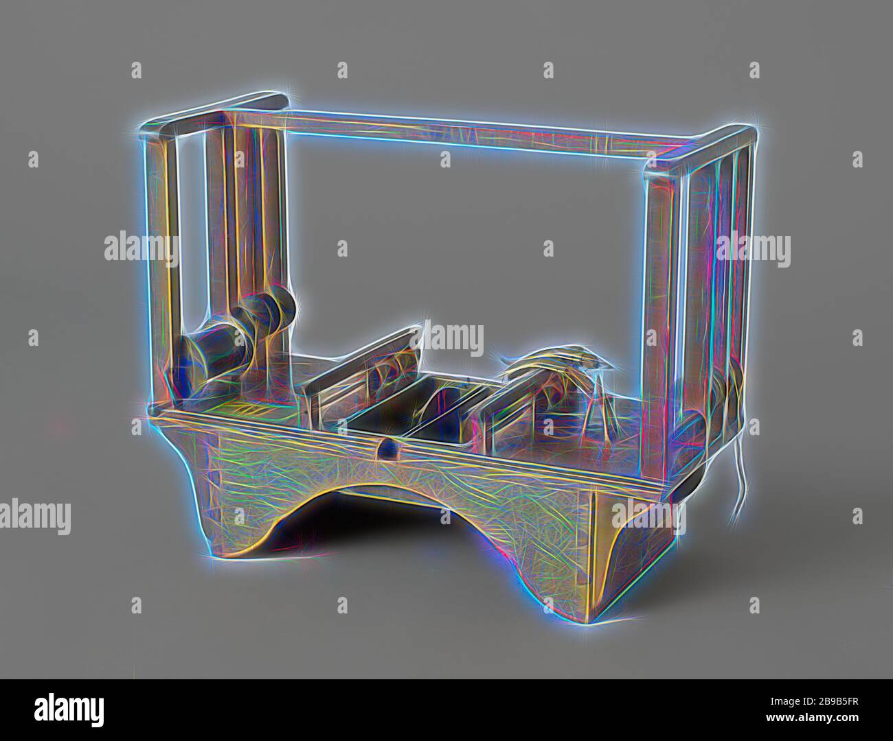 Model of an Installation for Tarring Rope Yarn, Model of a cable yarn ...