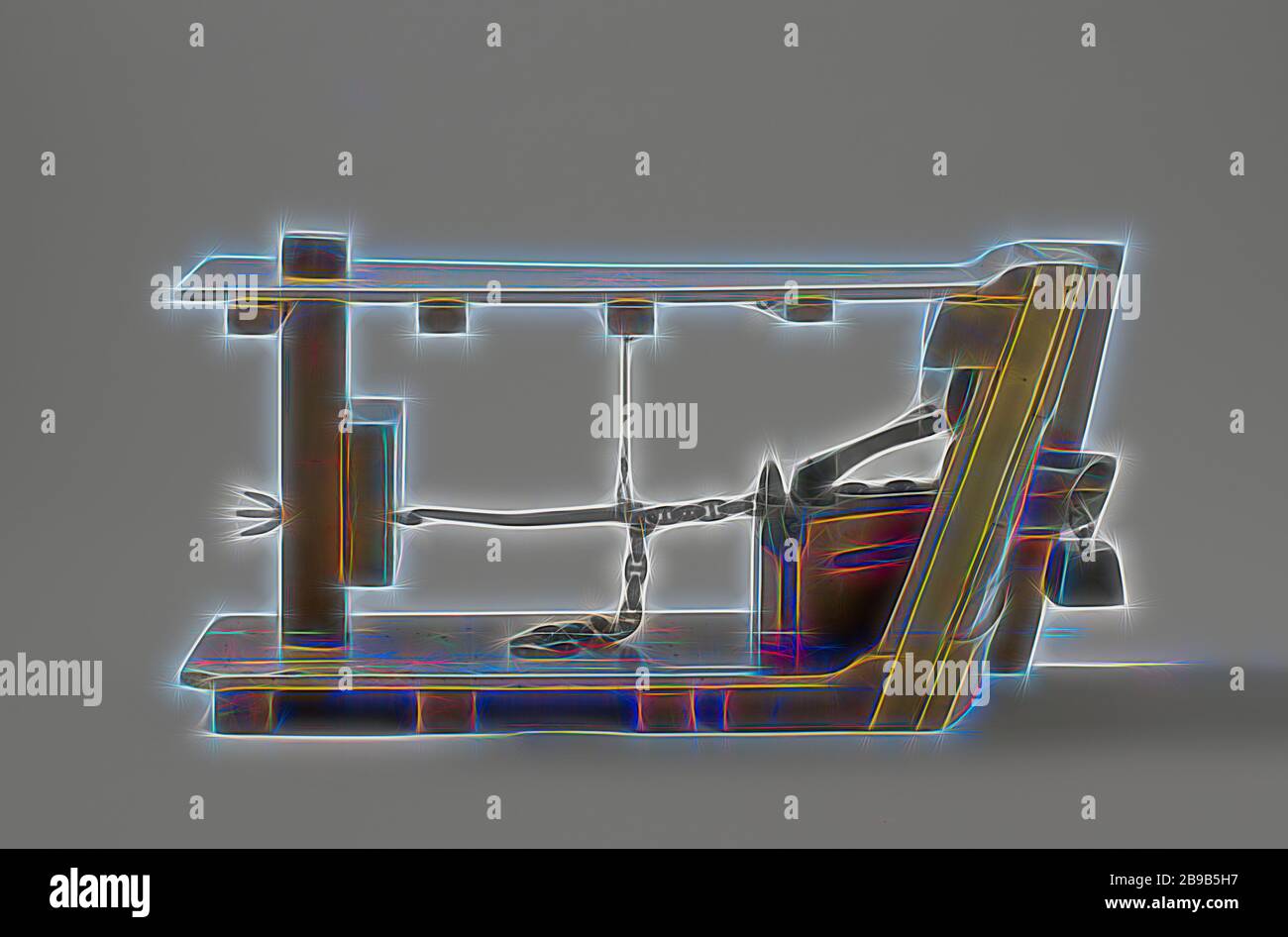 Model of a Stopper, Model of an anchor stopper between two decks ...