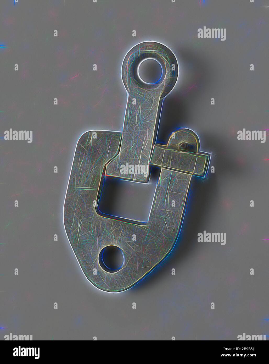 Model of a Slip Hook for Lifeboats, Wooden model of a slip hook ...