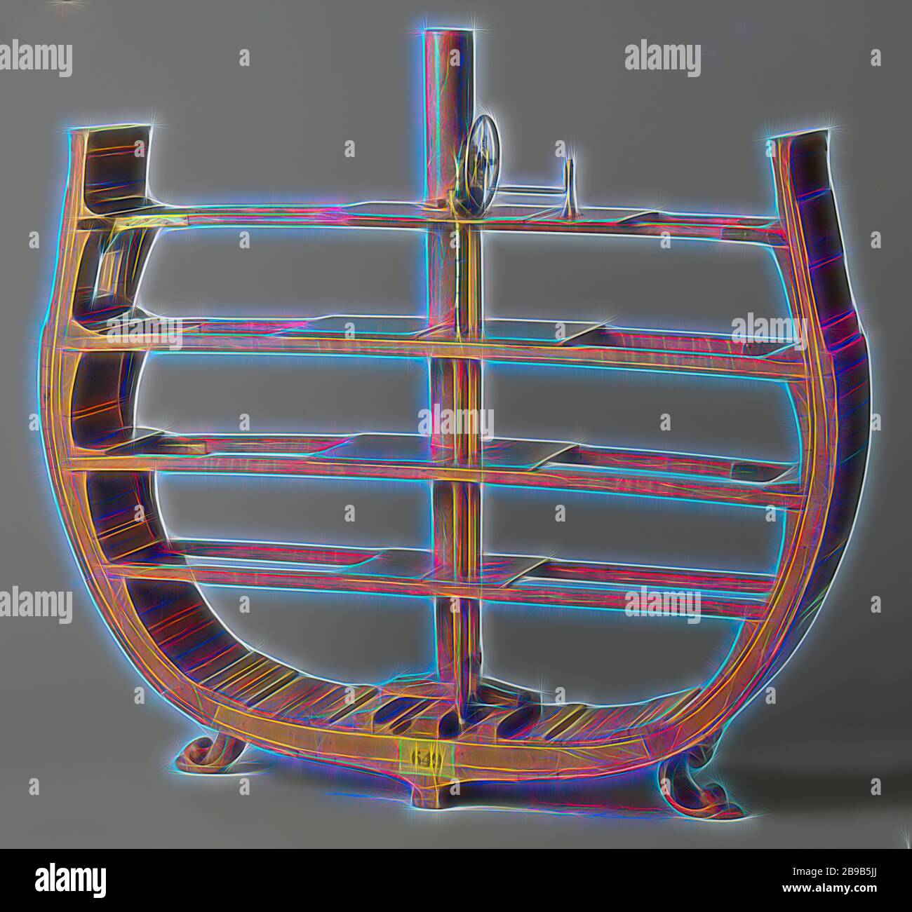 Model of a Chain Pump, Model of the cross-section of a ship at the ...
