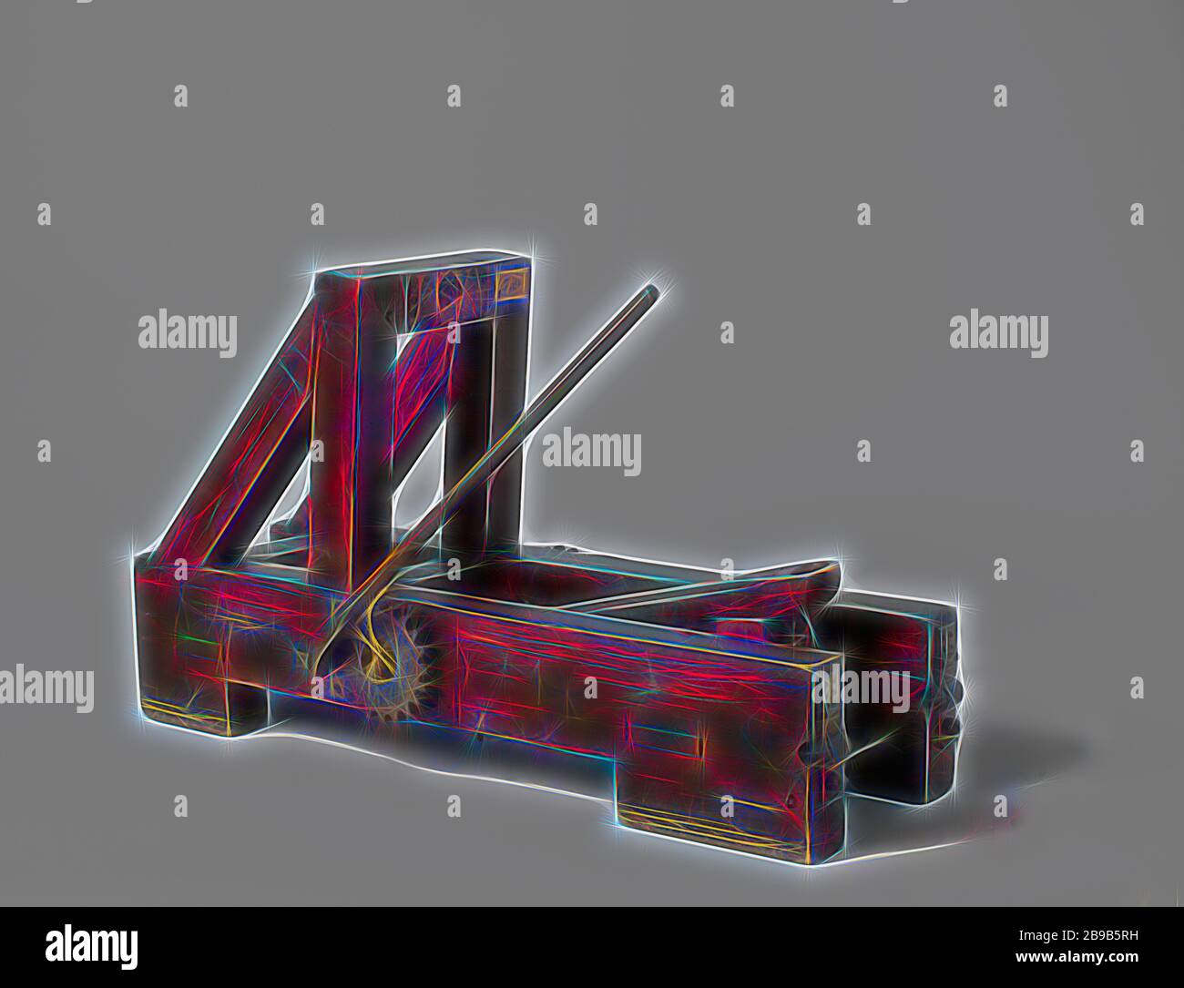 Model of a Ballista, Working model of a slingshot. The body is a ...