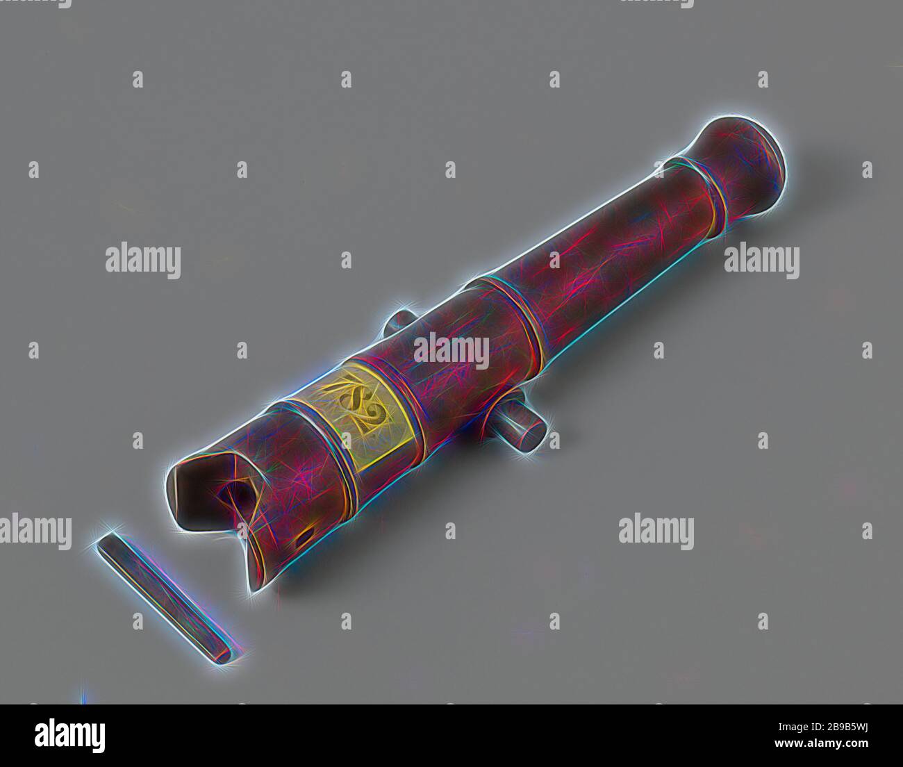 Model of a Breech-Loading Gun, Model of a long back-loading cannon of ...