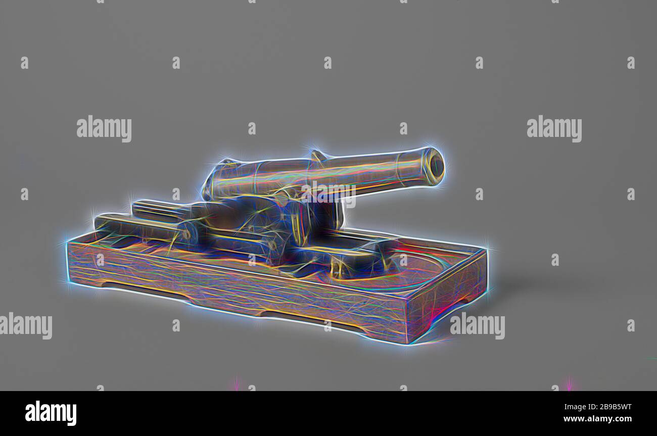 Model of a 60-Pounder Gun on Slide and Pivot, Model of a 60-pound long ...