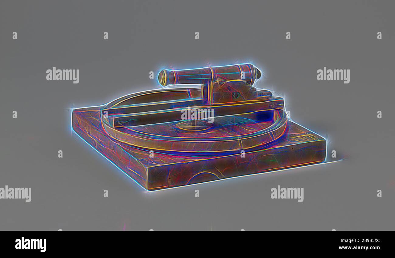 Model of a Gun on a Slide and Pivot, Model of a cannon on a sliding and ...