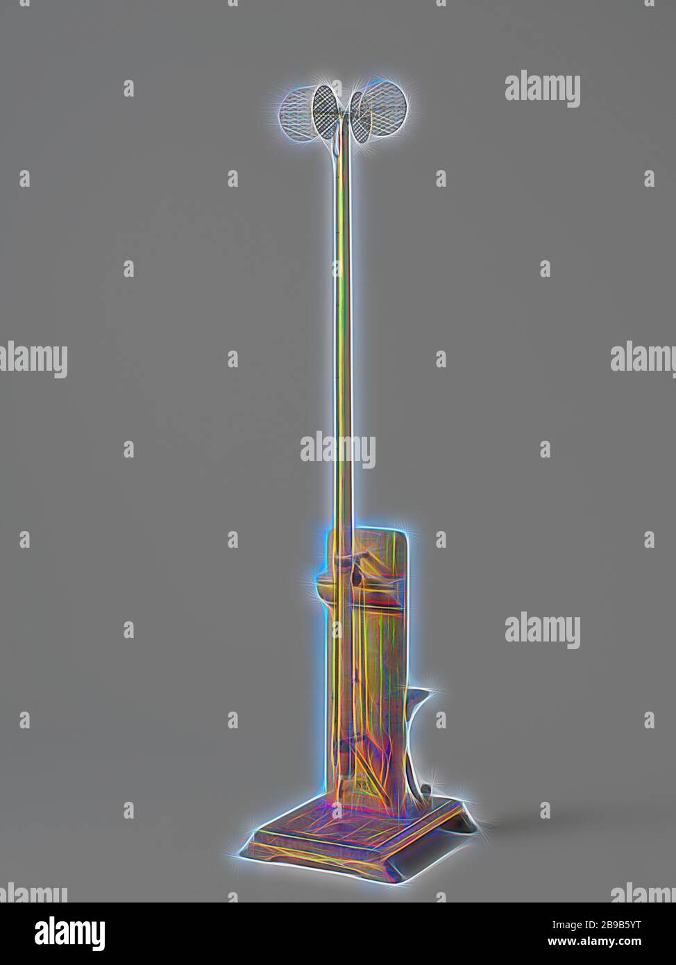 Model of a Time Signal, Model of a semaphore on a wooden floorboard ...