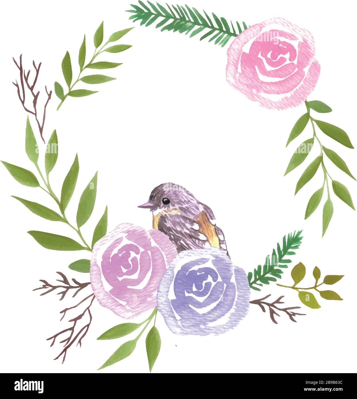 Pink robin bird Stock Vector Images - Alamy