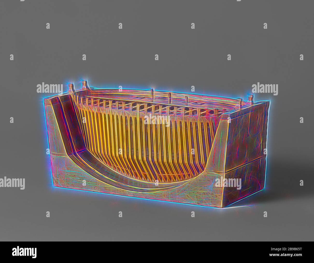 Model of a Caisson in its Bed, Truss model of a ship's door with double ...
