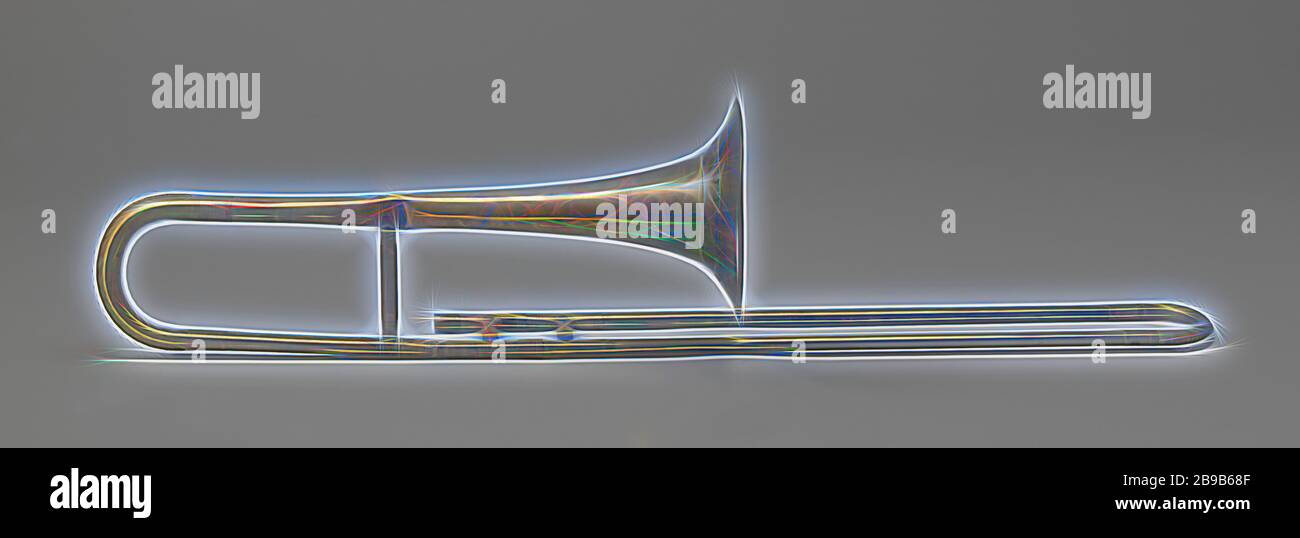 Trombone, Trombone with one valve and driven shells on the cup ...