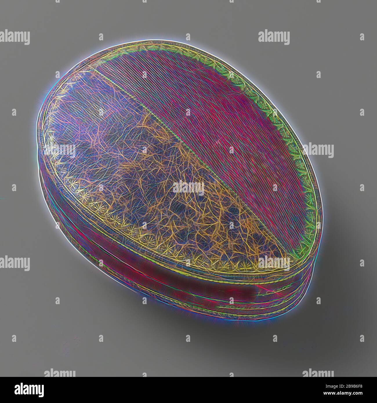 Rose branch made of iron from the gunboat or Jan van Speijk, Box with ...