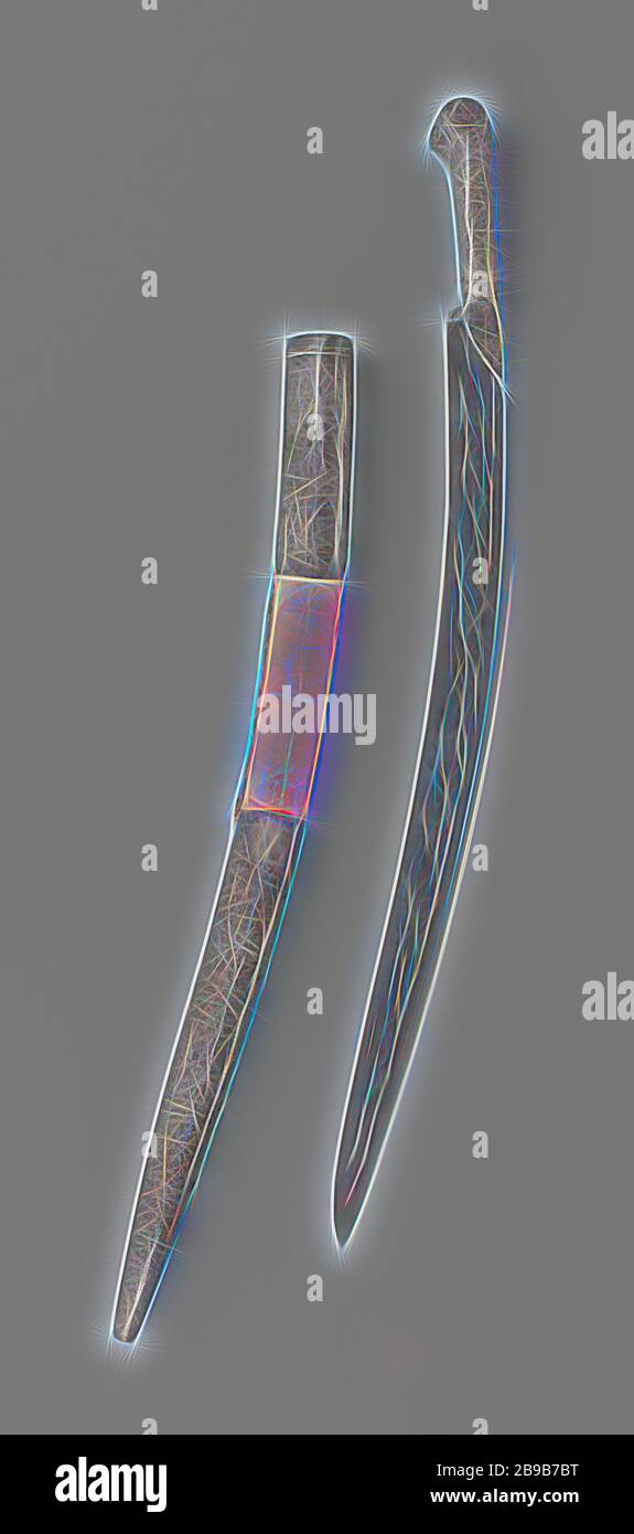 Yatagan with scabbard by Cornelis Tromp, European-Turkish yatagan with ...