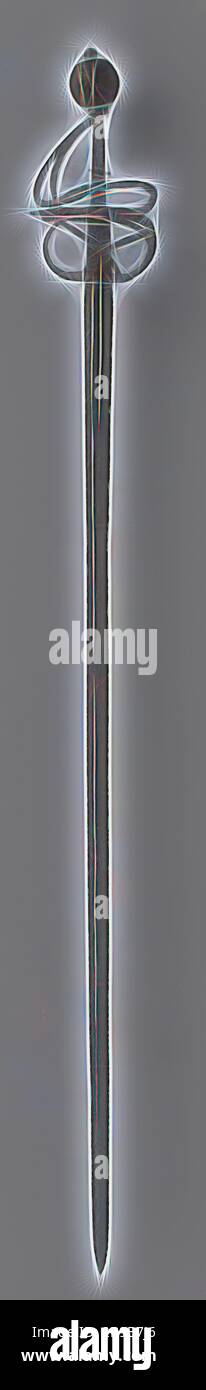 Rapier with iron stirrup vest and flat blade, Rapier with iron stirrup ...