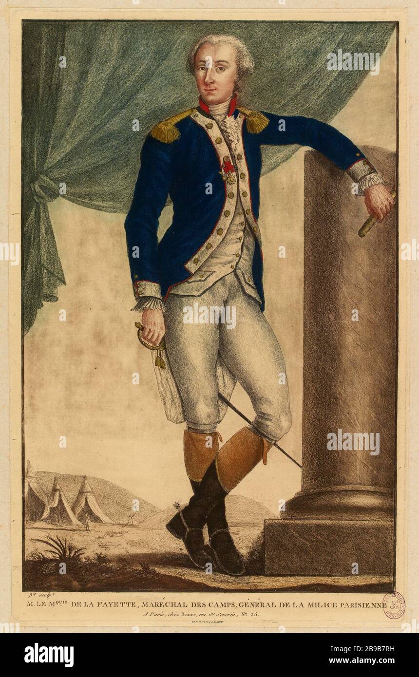 Mr. Marquis De Lafayette, Marshal of Camps, General of the Paris ...