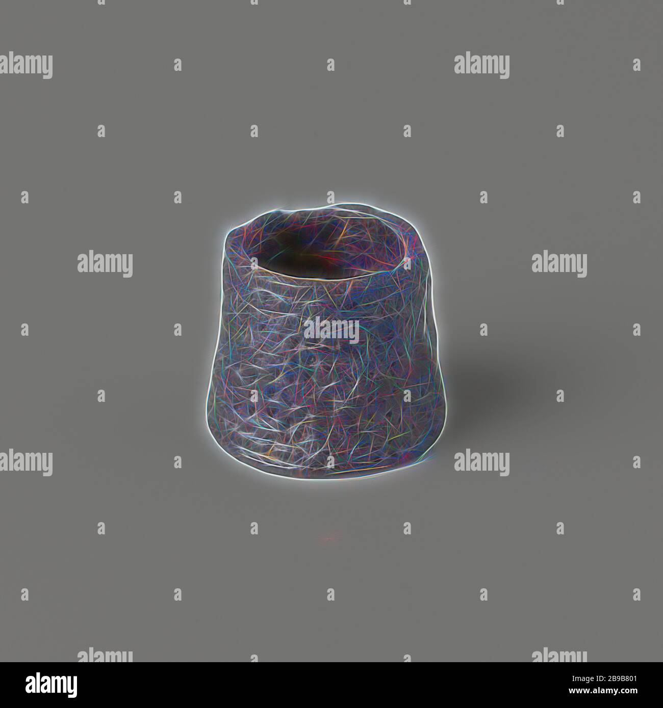 Ring, conical in shape, with a punctured relief with annular boundaries ...