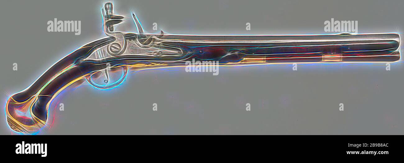 Flint gun Flint gun with copper fittings, Flint gun with iron barrel ...