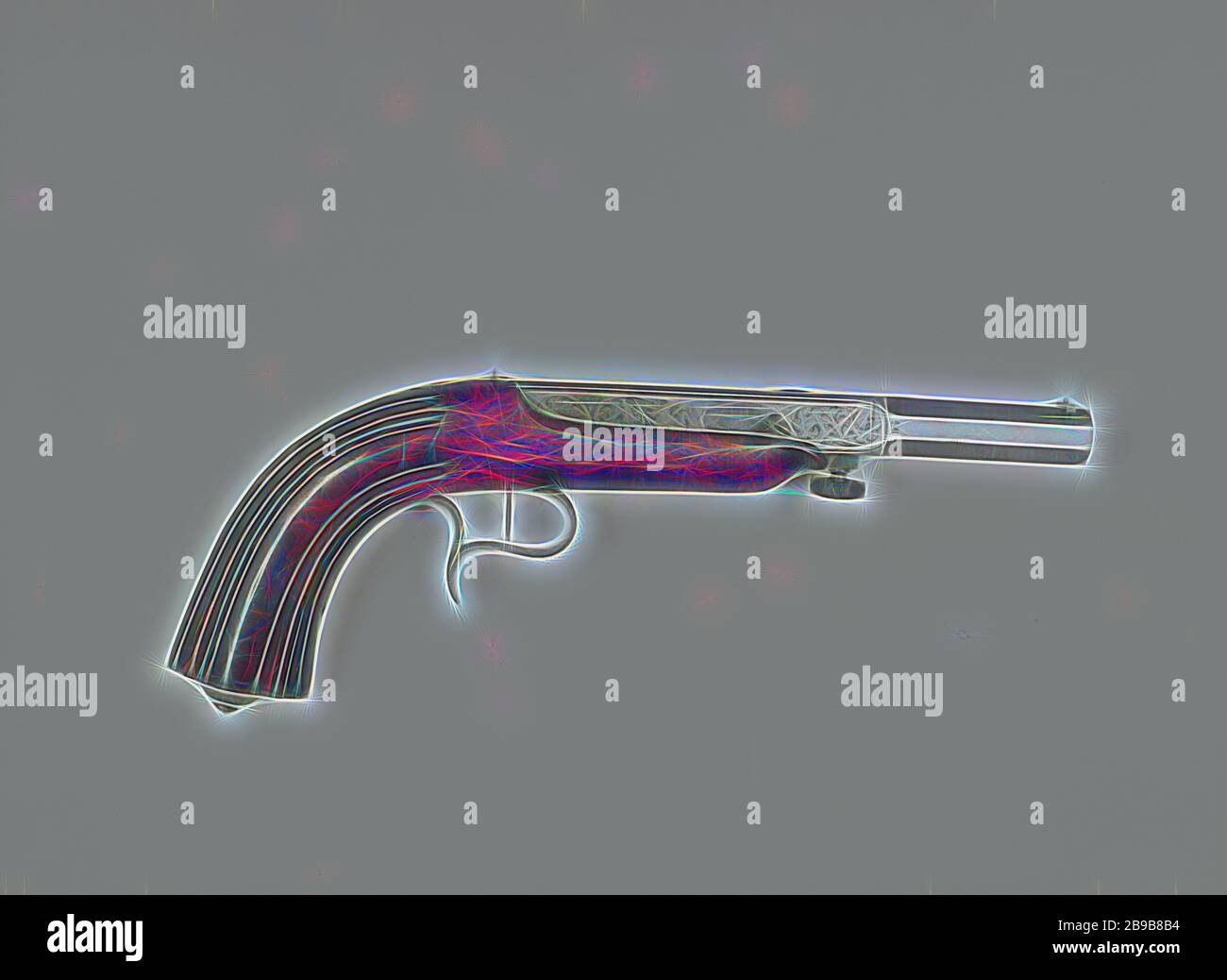 Percussion gun, Percussion gun with octagonal drawn detachable barrel ...