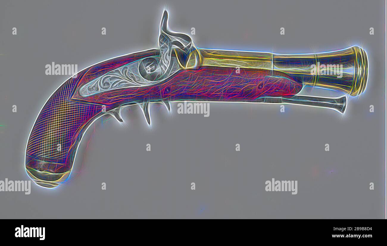 Percussion gun, tromblon, Gun for self-defense (scrap). Partially round ...
