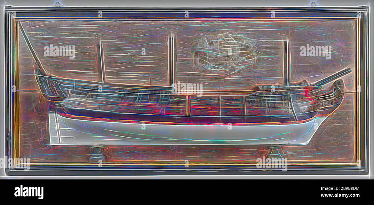 Half Model or a 24-Gun Frigate, Framed, polychromed mold model ...