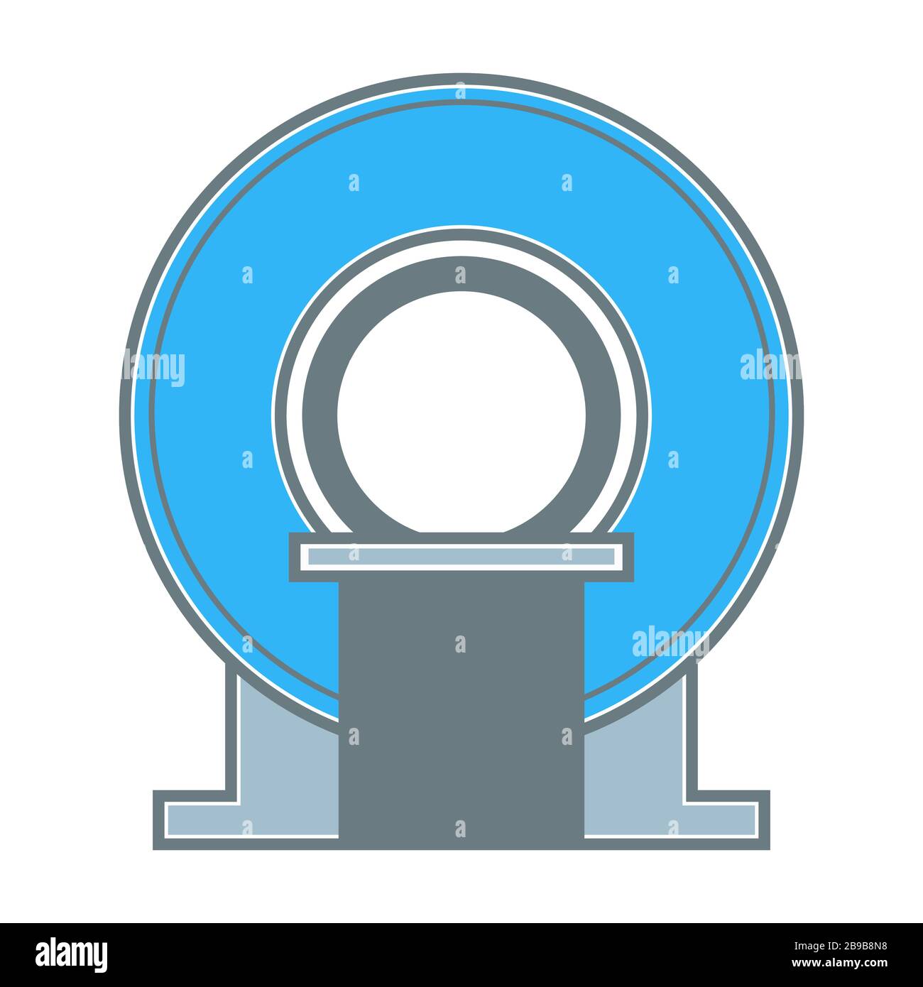 Medical equipment, MRI scanner isolated icon, medicine diagnostic Stock ...