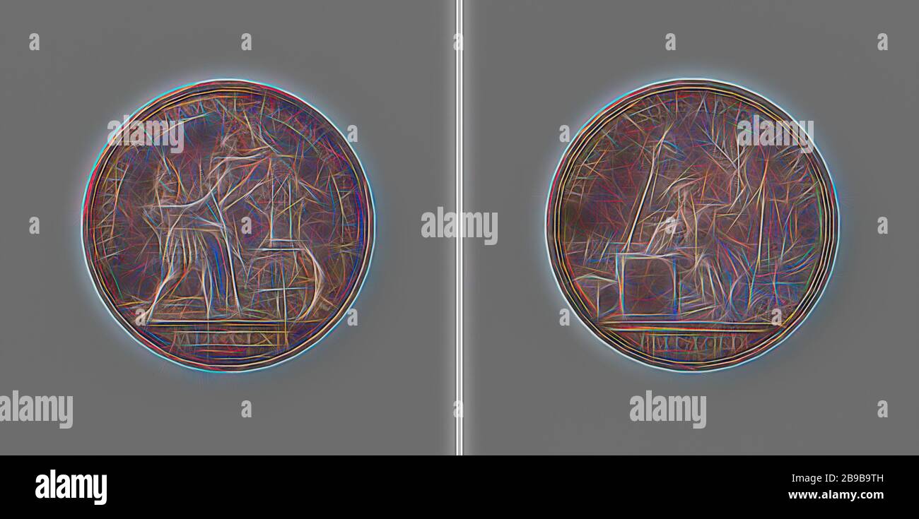 Beginning of the year 1762, Silver Medal. Front: genius tries to put a ...