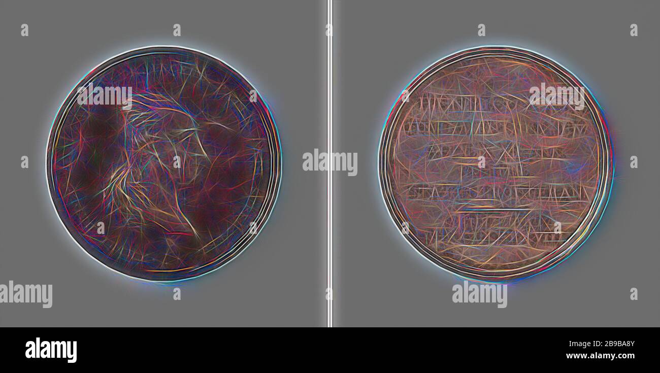 Hendrik XXX, 50 years frost zu Reuss, Silver Medal. Front: man's bust ...