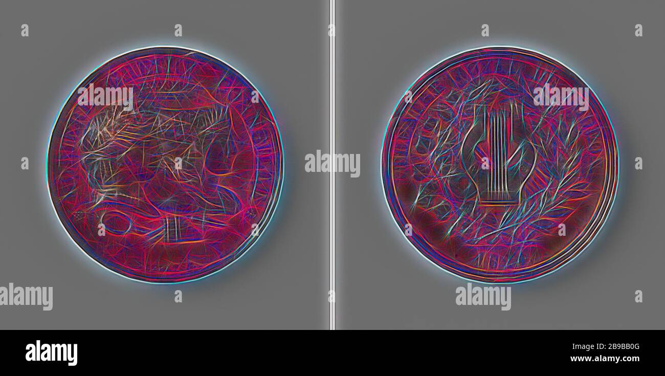 Theater Royale de l'Odeon, Bronze Medal. Obverse: crowned heads of ...