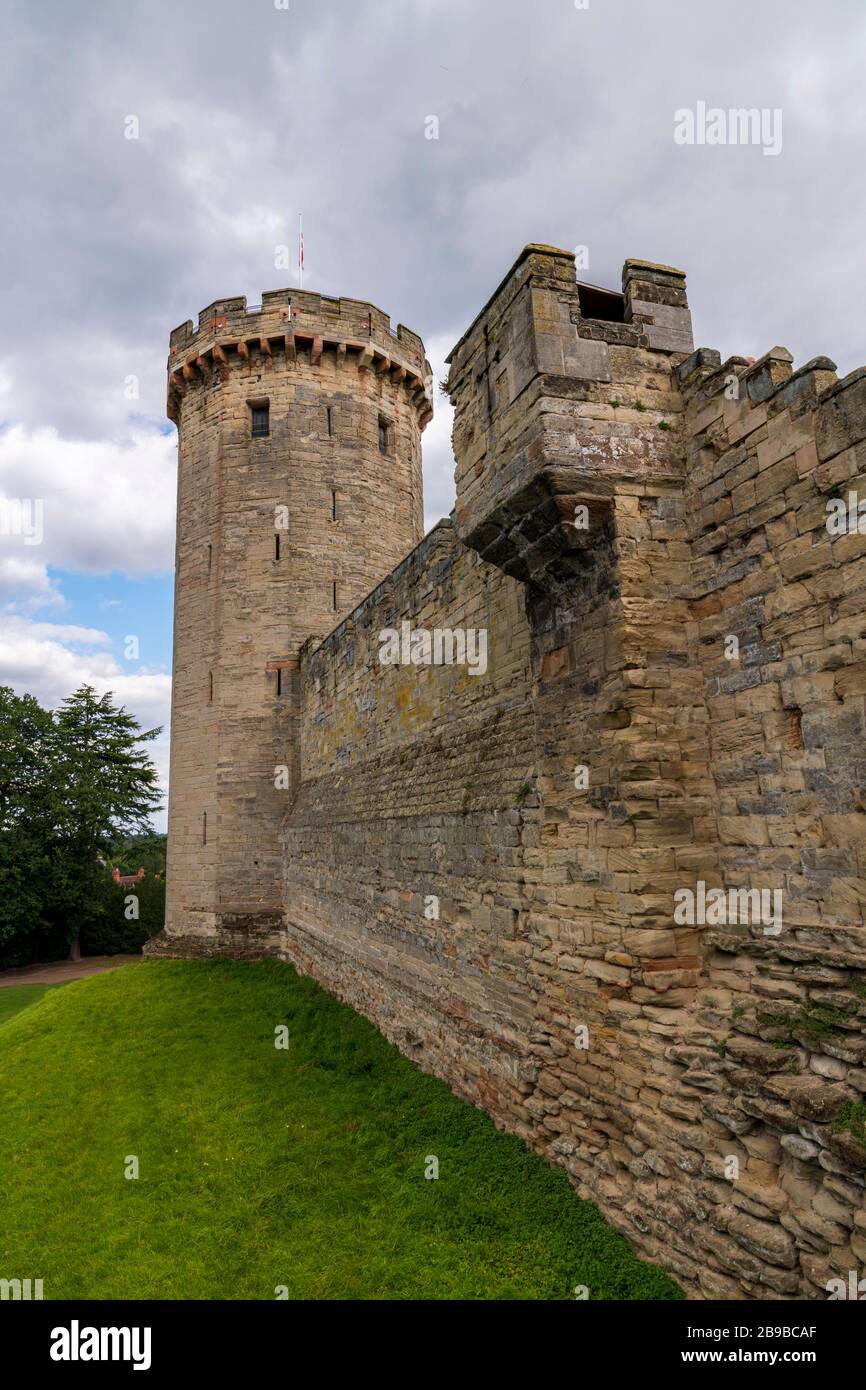 Medieval Warwick castle in Warwickshire, England, UK Stock Photo - Alamy