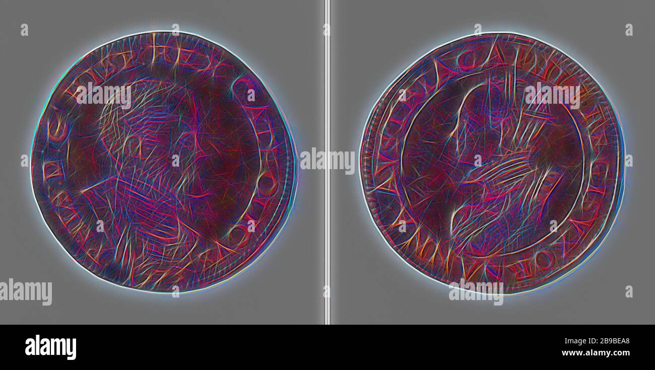 Philip II and Anna-Maria, King and Queen of Spain, Copper Medal. Front ...