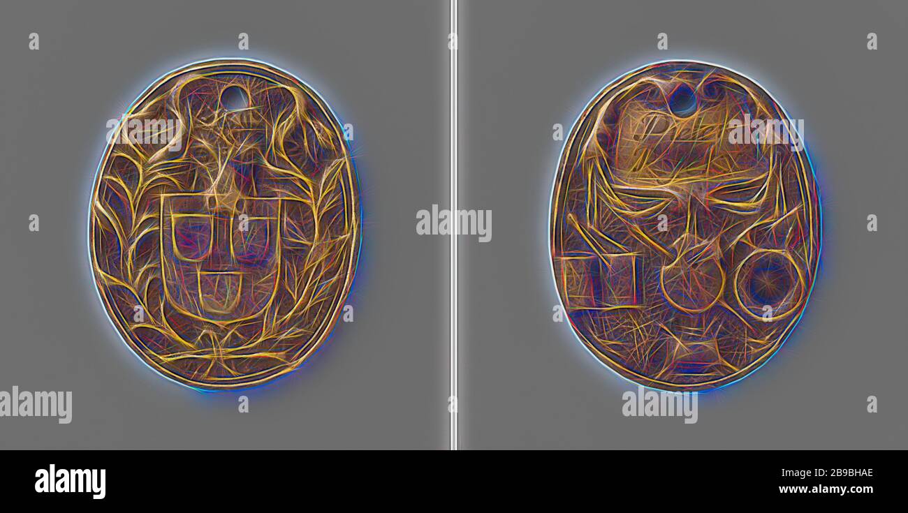 St. Lucas or painter's and artist's guild from Rotterdam, guild token ...